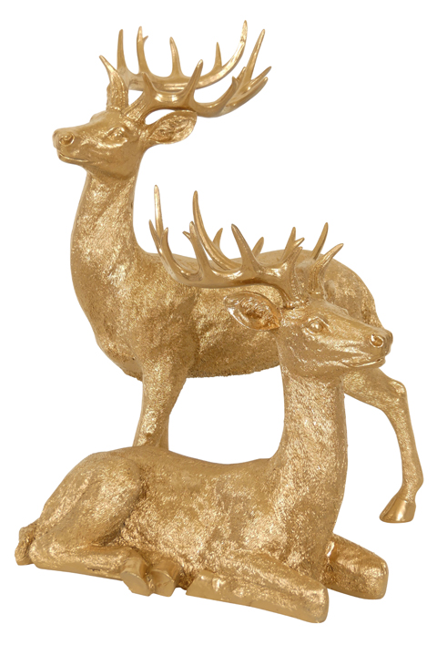 Gold Reindeer Set – Designer Christmas